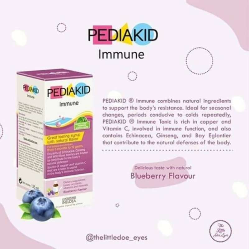 Promo Pediakid Immune 125 Ml / Vitamin / Supplement Diskon 11% Di ...