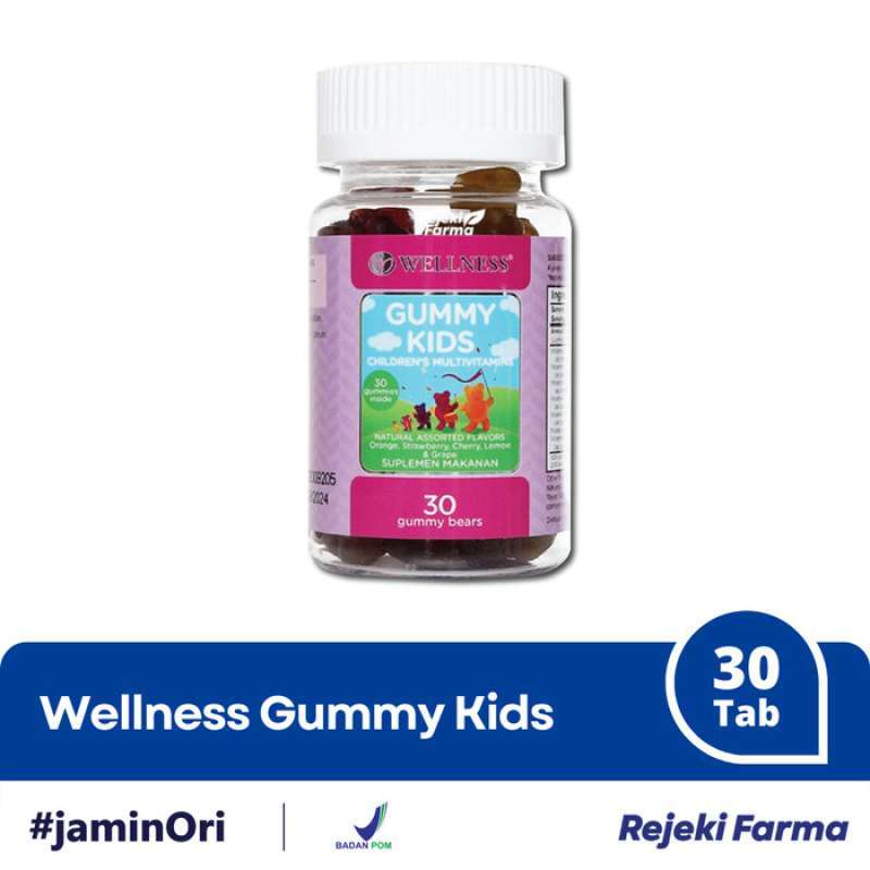 Promo Wellness Gummy Kids Isi 30 Gummies Bears Tablet Well Ness Vitamin ...
