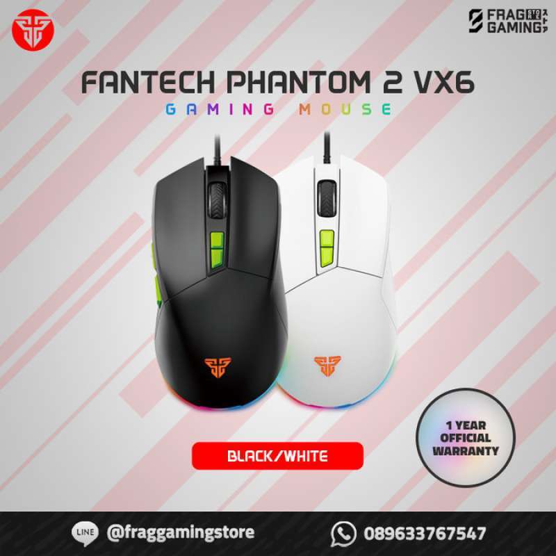 Promo Fantech Phantom Ii Vx6 Mouse Gaming Macro Rgb Phantom 2 Diskon 23 ...