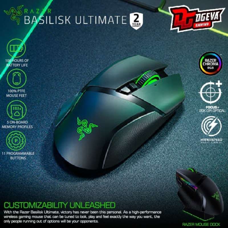 Promo Razer Basilisk Ultimate Hyperspeed Wireless Gaming Mouse Diskon ...