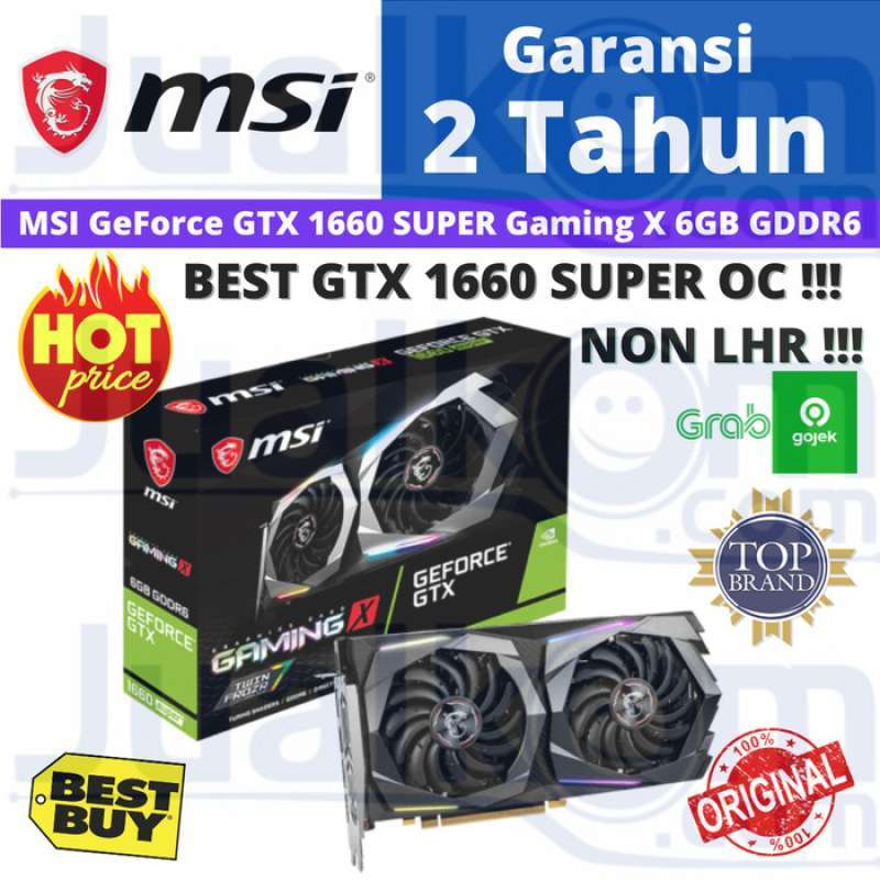 Promo Msi Nvidia Geforce Gtx1660 Super Gaming X 6 Gb Gtx 1660 Super 6Gb ...