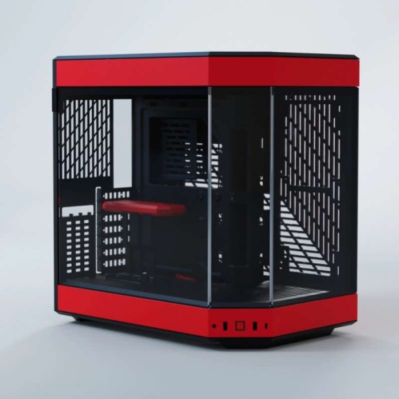 Promo Hyte Y60 Red Premium Mid Tower Atx Pc Case Casing Gaming Chassis ...