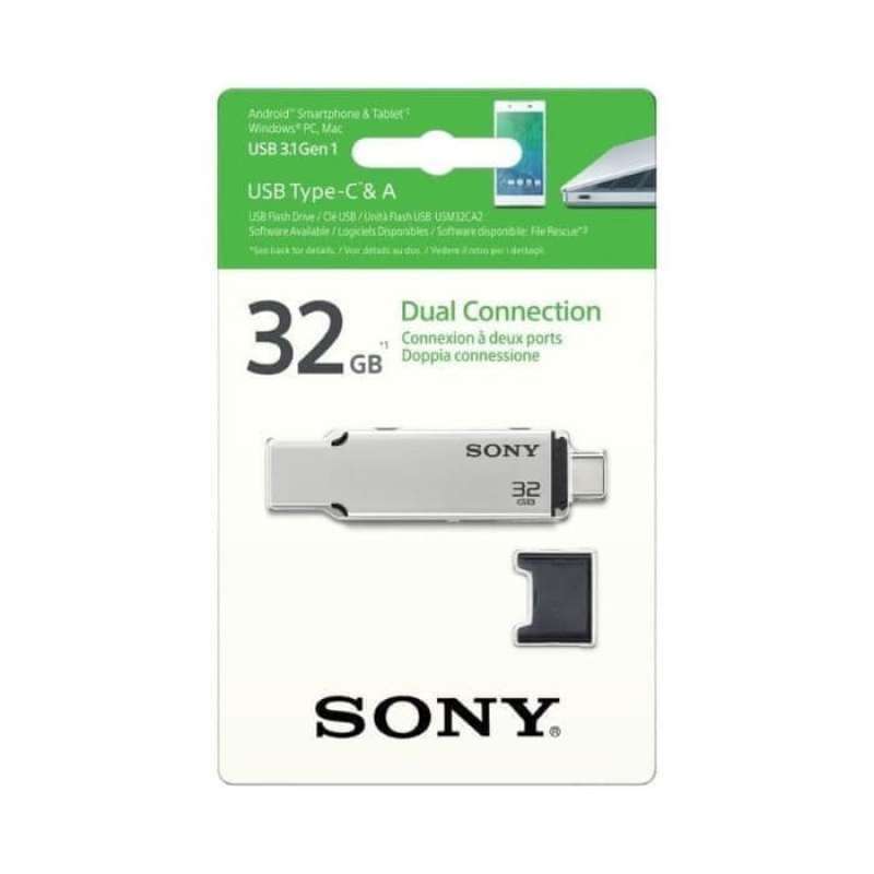 Promo Sony 32GB OTG Type C Flash Drive USM32CA2 Gen 1 USB 3.1 FlashDisk ...