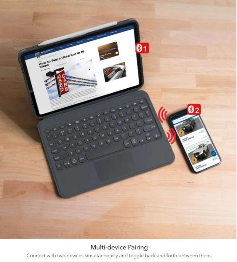 Jual Magic Keyboard Untuk iPad Pro 11 M2 2022 Air 5 4 Zagg Prokeys ...