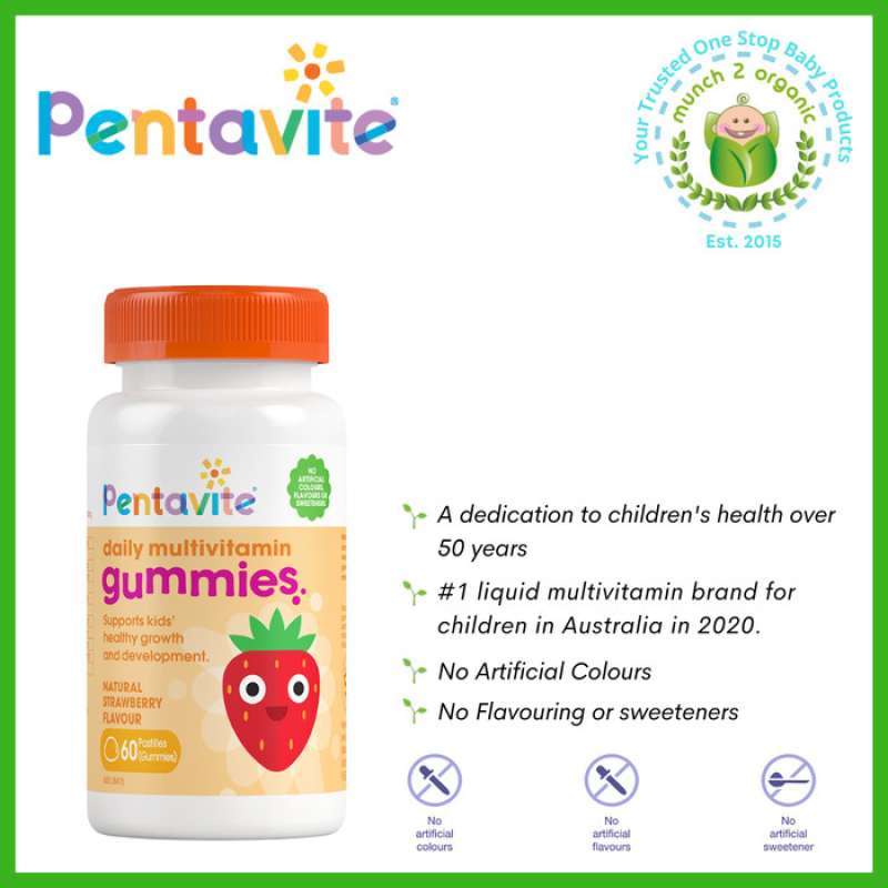 Promo Pentavite Daily Multivitamin Kids Gummies 60 Gummies Diskon 14% ...