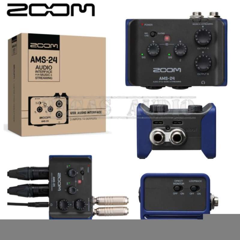 Promo ZOOM AMS 24 AUDIO INTERFACE RECORDING & STREAMING Diskon 23% di Seller Qeira Store ...