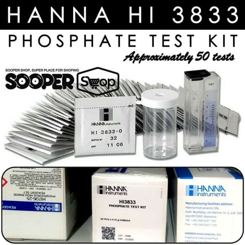 Promo Testkit Hanna Hi 3833 Phosphate Test Kit | Teskit Utk Tes Uji ...