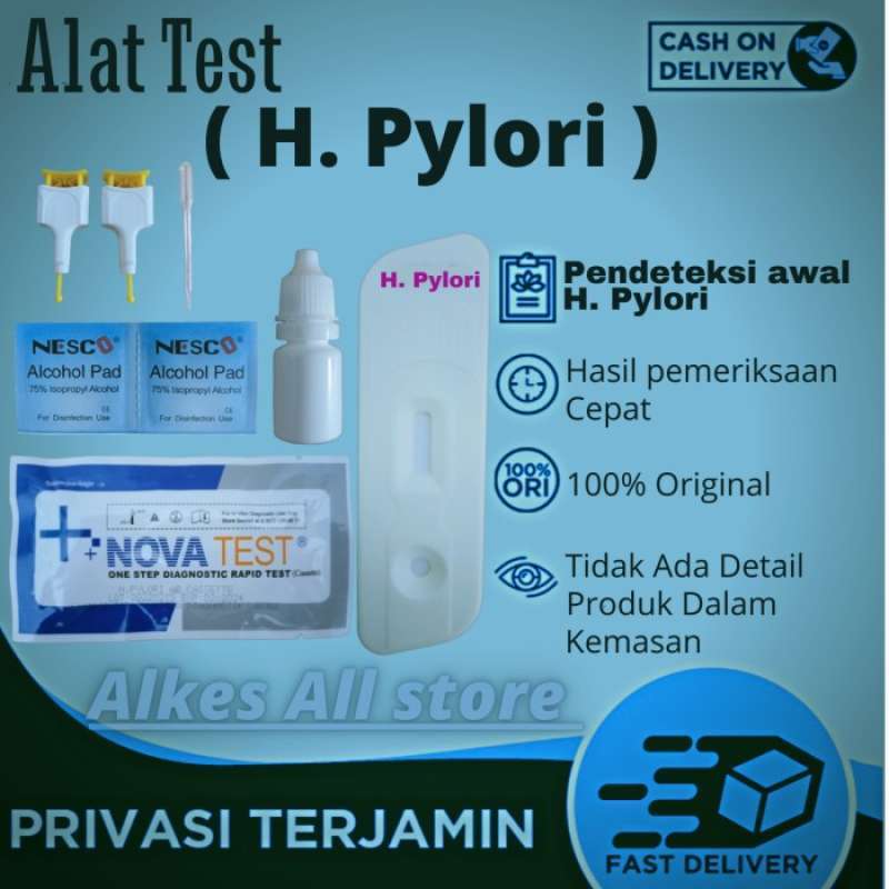 Promo H Pylori Test Cassette Akurat Mandiri 1 Set Lengkap Nova Test ...