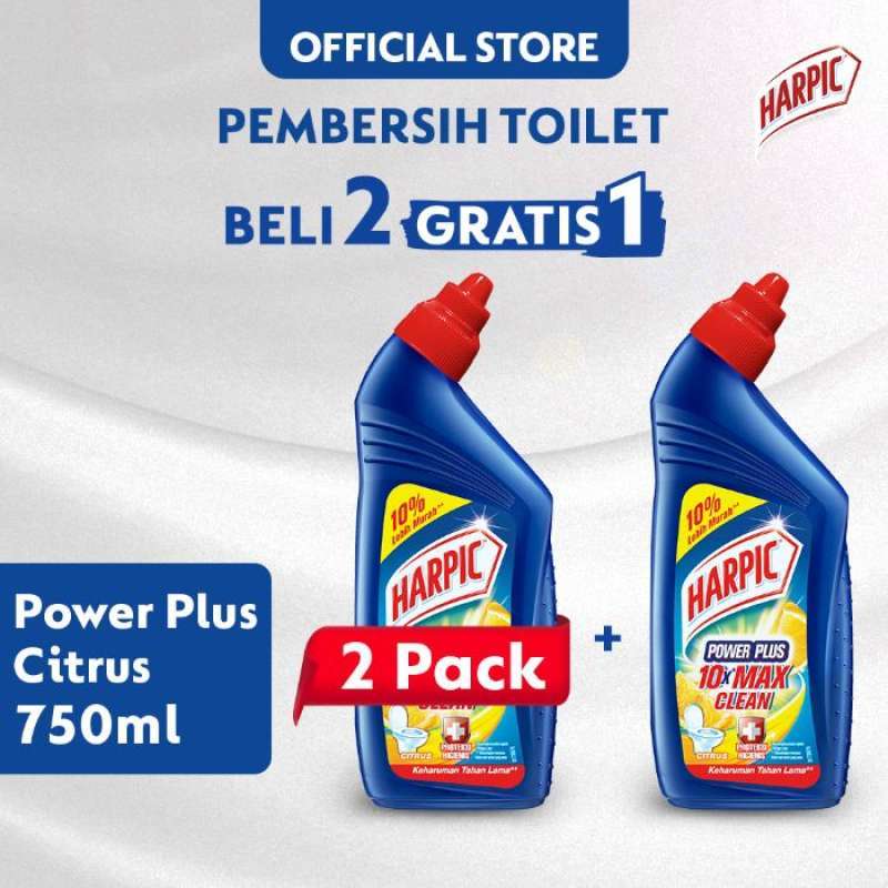 Jual Buy 2 Get 1 - Harpic Power Plus Citrus 750 Ml - Pembersih Toilet - Di Seller Reckitt ...