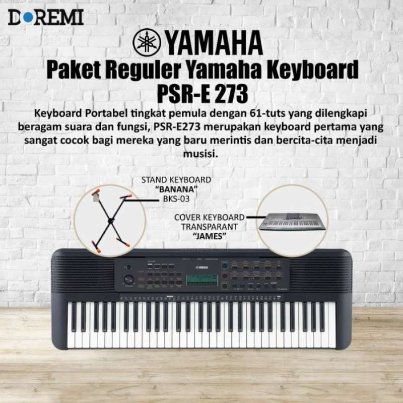Jual Paket Reguler Keyboard Psr-e273 / Keyboard Yamaha Psr E 273 / Psr ...