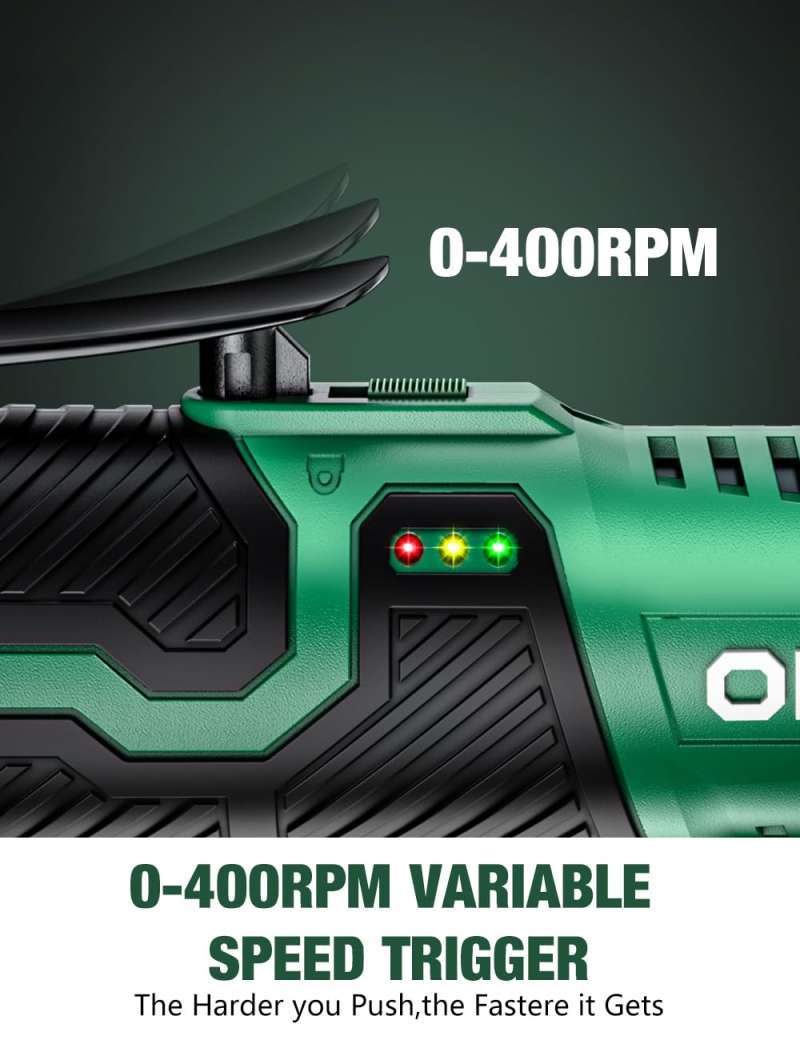 Jual KIMO 3/8 Cordless Electric Ratchet Wrench Set, 40 Ft-lbs 400 RPM ...