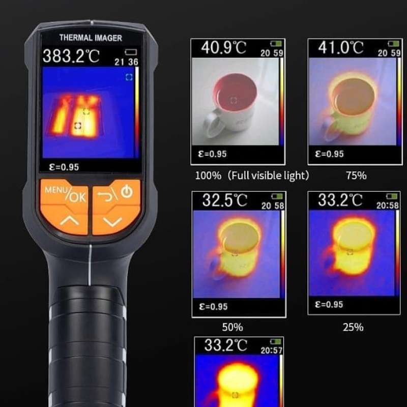 Promo THERMAL IMAGER imaging camera LCD multipoint sensor bukan FlUKE ...