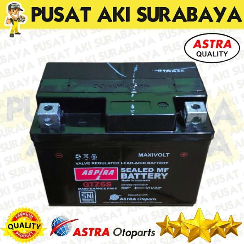 Promo Aki Original Aspira Gtz5S 3.5 Ah Sealed Mf Battery Sepeda Motor ...