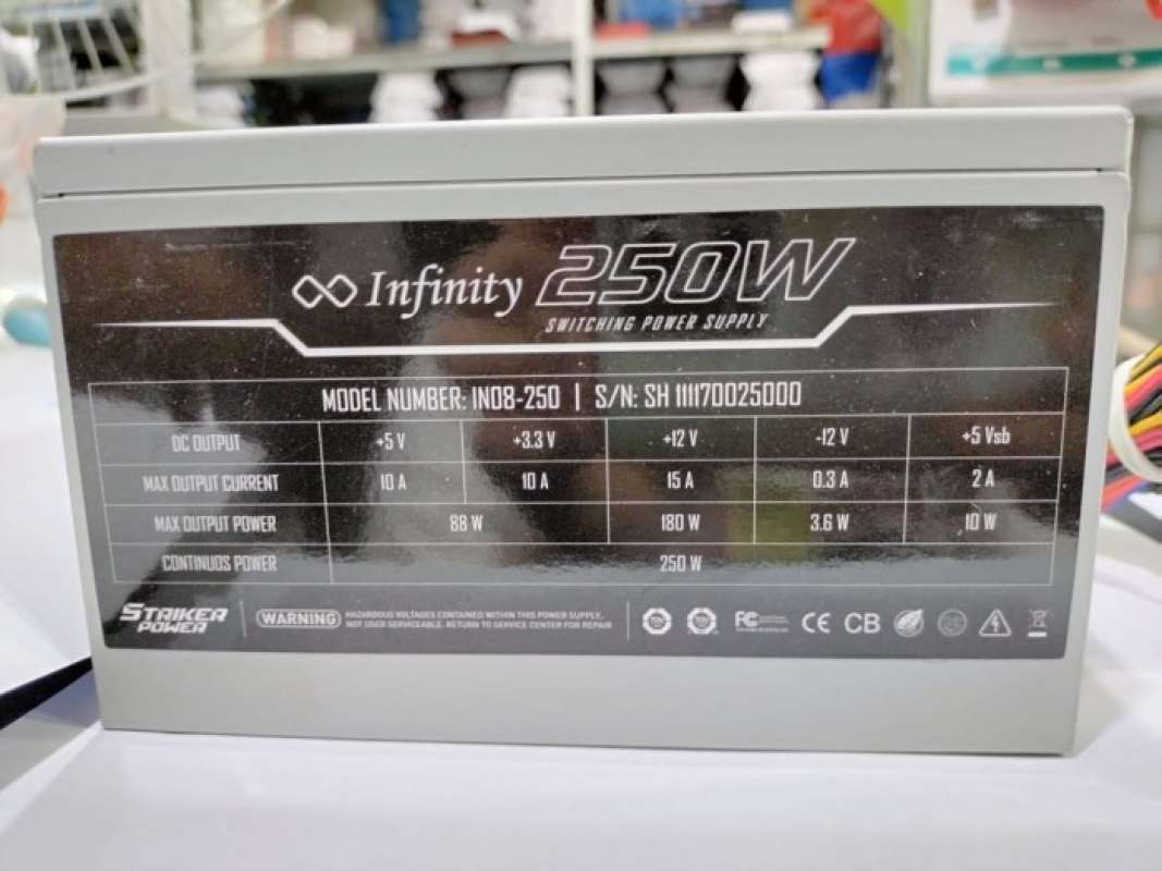 Promo Psu Power Supply Pc Infinity 250 Watt Diskon 23% Di Seller Xixistore - Kebon Kacang, Kota ...
