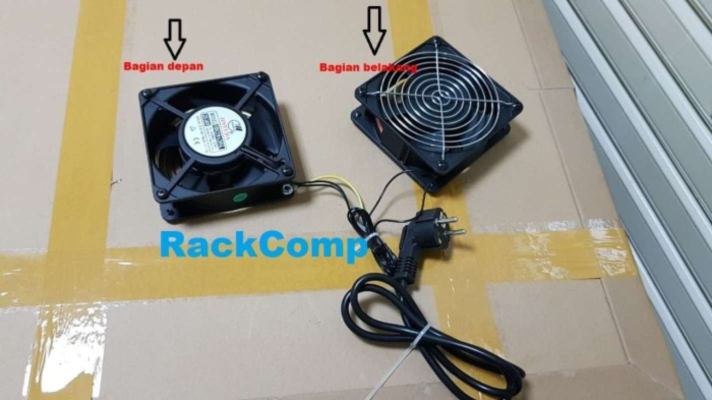 Promo Double Fan Rack Server / Roof Fan Include 2 Fan 12x12cm + Kabel ...
