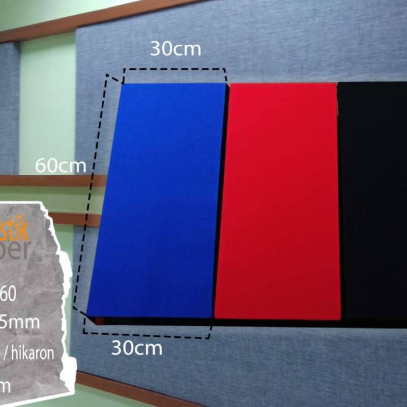 Jual Panel akustik, Acoustic panel, Absorber, peredam gaung, 60cm x ...