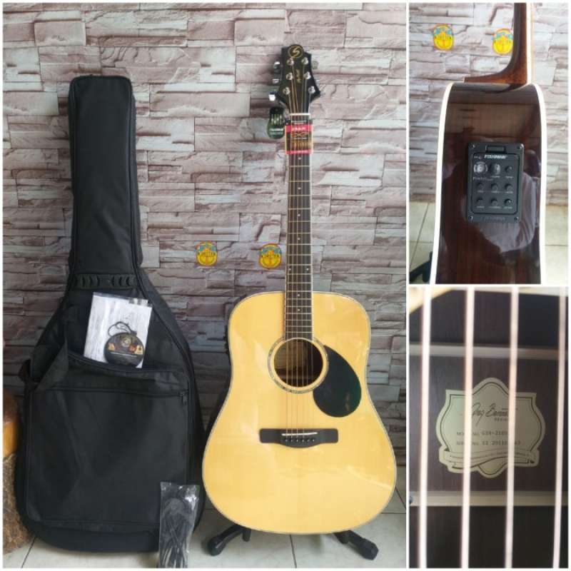 Promo Gitar Samick Greg Bennett GDR 210 S Nat Top Solid akustik ...