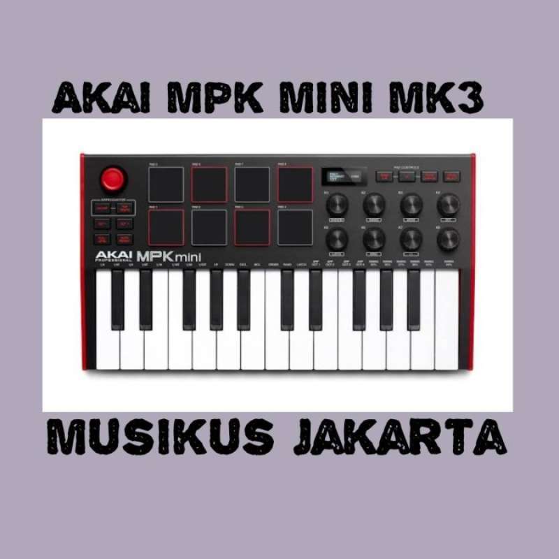 Promo KEYBOARD CONTROLLER AKAI MPK MINI MK3 / MKIII / MARK3 Diskon 23% ...