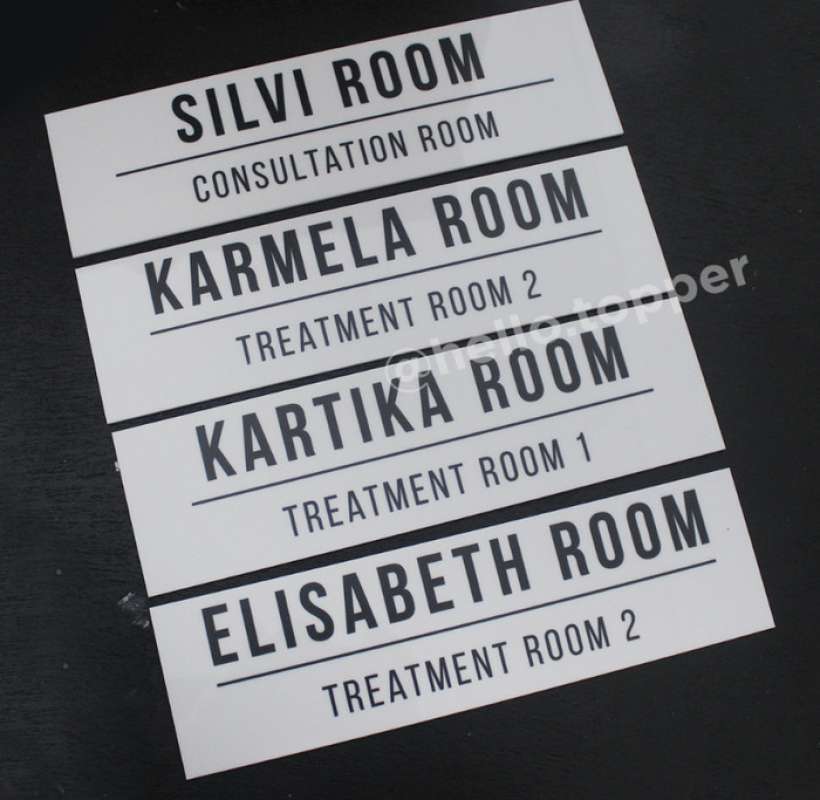 Promo Sign Akrilik Nama Ruangan | Door Sign Acrylic | Label Signage ...