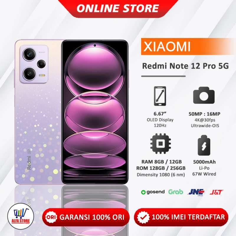 Jual Xiaomi Redmi Note 12 Pro 5g RAM 8/256gb Garansi Resmi 1 Tahun Di ...