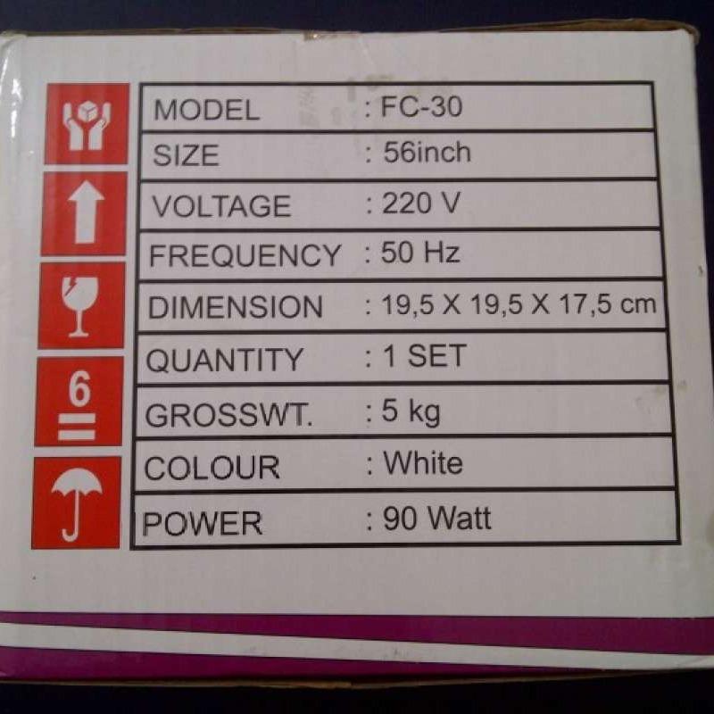 Promo Kipas Baling Besi/ceilling Fan Sanex Fc-30-56in-cdm Diskon 23% Di ...