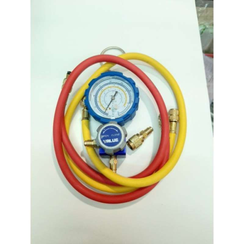 Promo Manifold Ac Single Value R410 R32 R22 R134 Plus Selang R22 Dan ...