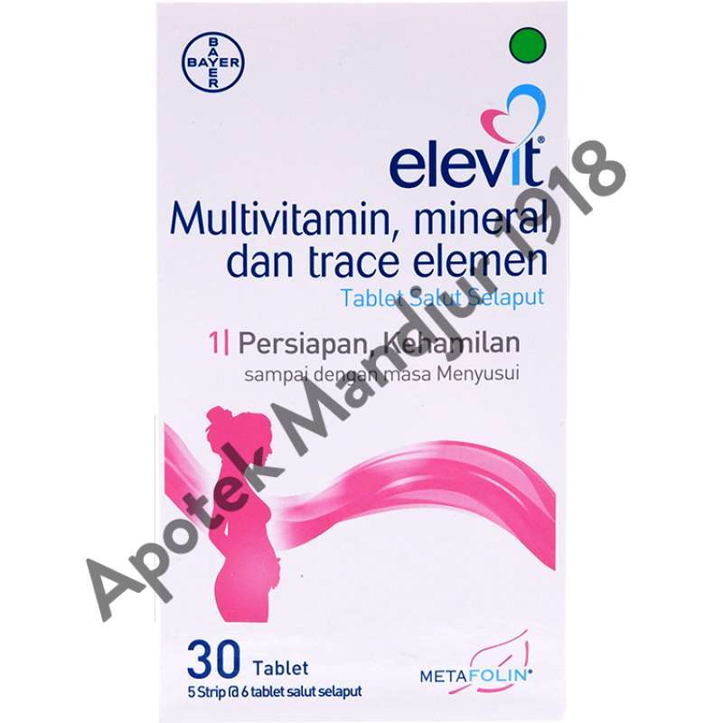 Jual Elevit Pregnancy Multivitamin 30 Tablet - Suplemen Untuk Ibu Hamil ...