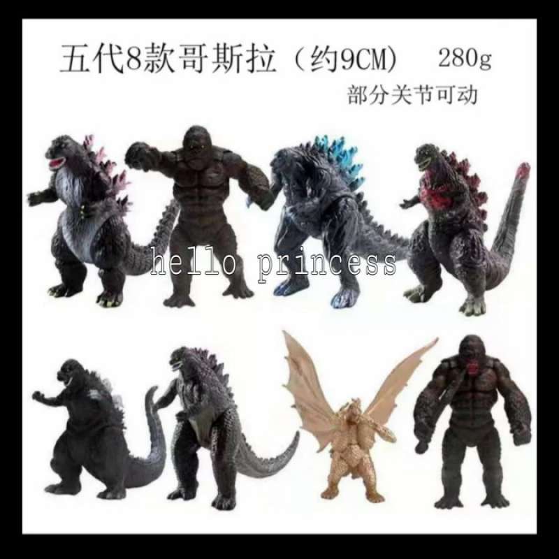 Promo Godzilla Set Isi 8 Pcs Kingkong Godzilla Action Figure Diskon 23% ...