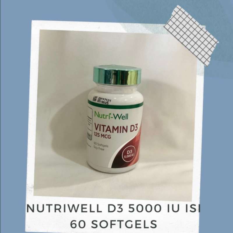 Promo Nutriwell D3 5000 Iu Isi 6o Softgels Diskon 33% Di Seller Medika ...