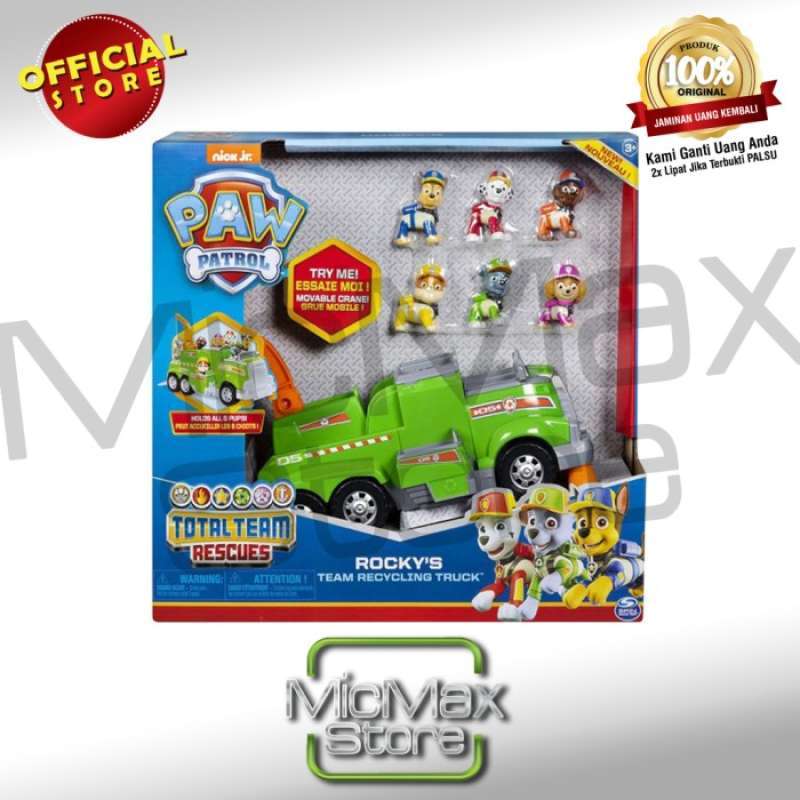 Promo Paw Patrol Total Team Rescues Rockyâ€™s Team Recycling Truck ...