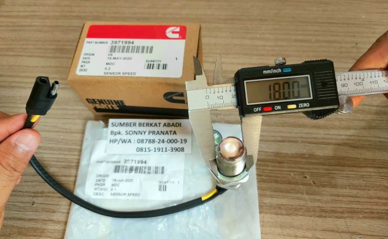 Jual CUMMINS 3971994 MPU ENGINE SPEED SENSOR MAGNETIC PICK-UP UNIT di ...