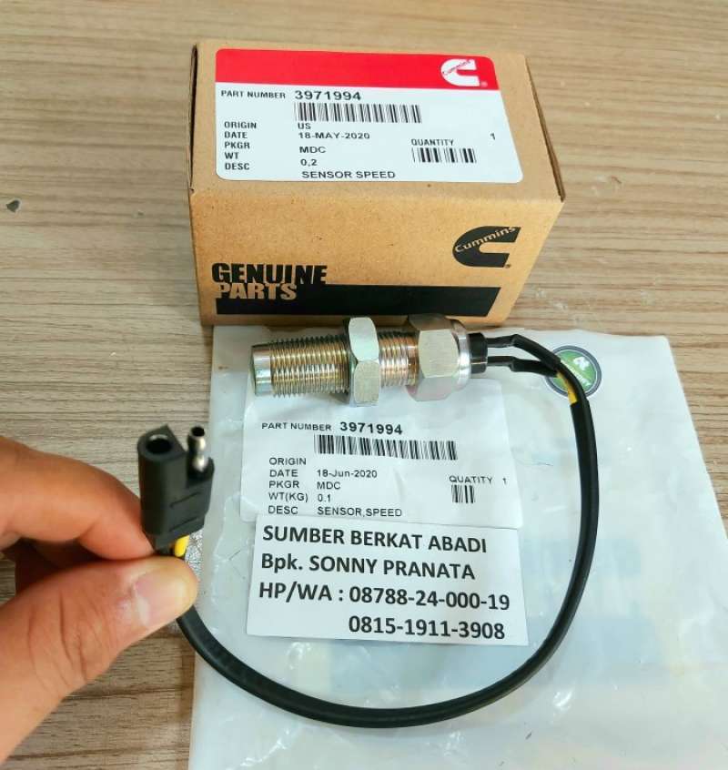 Jual CUMMINS 3971994 MPU ENGINE SPEED SENSOR MAGNETIC PICK-UP UNIT di ...