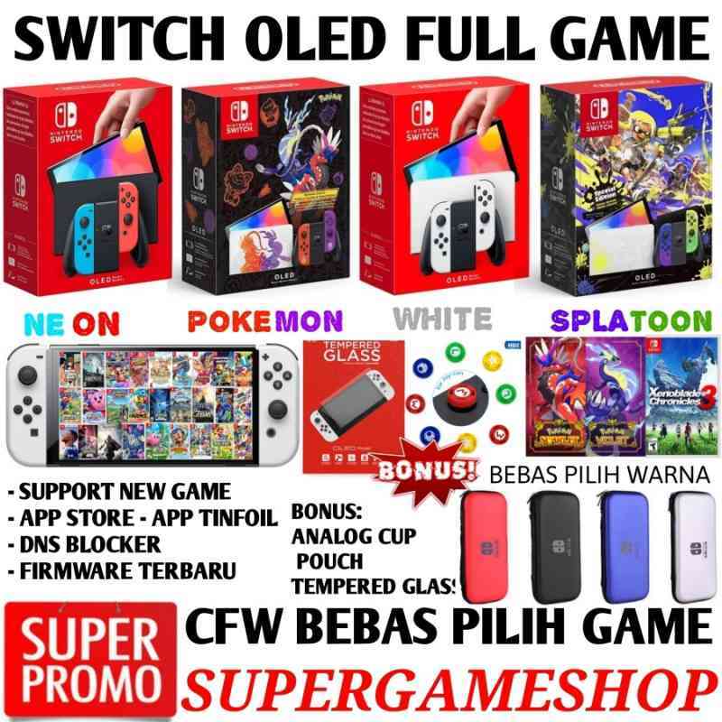 Jual Nintendo Switch OLED CFW 512GB Full Game OLED Console CFW di Seller Super-Gameshop - Ancol ...