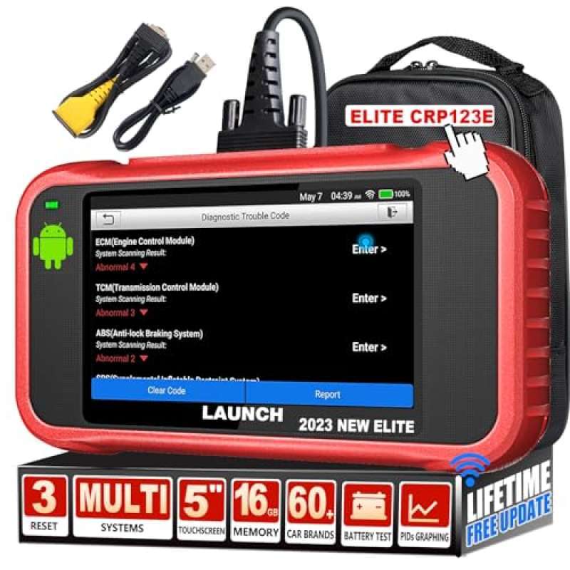 Promo 2023 Newest OBD2 Scanner LAUNCH CRP123E ELITE,ABS SRS ...