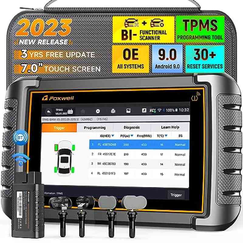 Jual FOXWELL Scanner NT809TS TPMS Programmer, 2023 Bidirectional Tool 30+ Resets All System ...