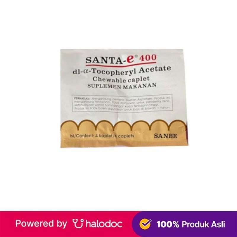 Jual Santa-E 400 IU 4 Kaplet - Vitamin & Suplemen A,B & E - Halodoc di ...