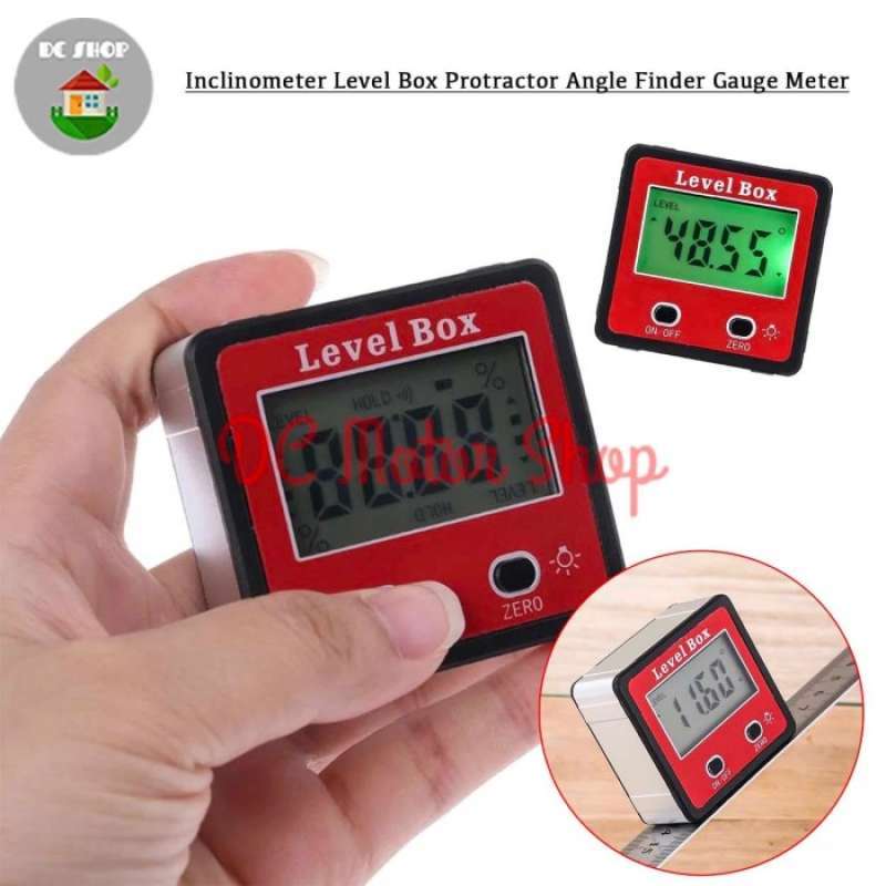 Jual Inclinometer Digital Alat Ukur Sudut Kemiringan Slope Level Box ...
