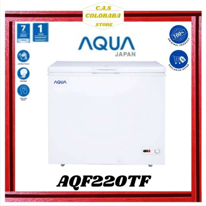 Promo FREEZER AQUA AQF220TF FREEZER BOX AQF220 CHEST FREEZER AQUA 220TF ...