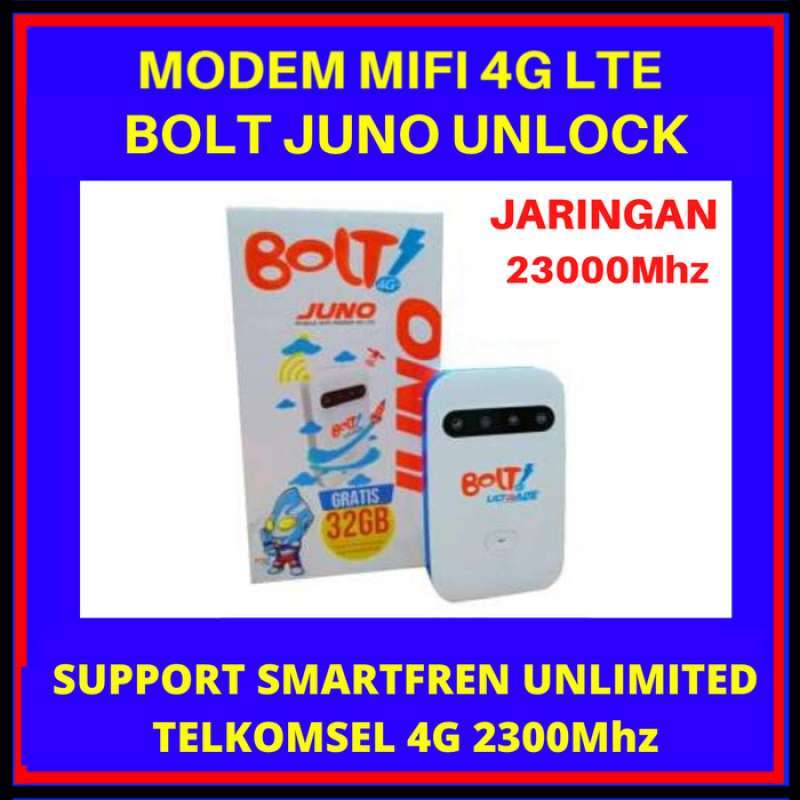Promo Mifi Modem Wifi Router 4G Bolt Juno Unlock Free Perdana Diskon 23 ...