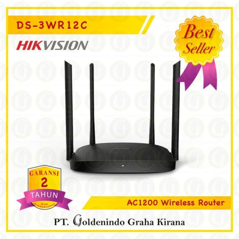 Promo Hikvision Ds-3wr12c Wireless Router Hikvision 1200mbps Dual Band ...