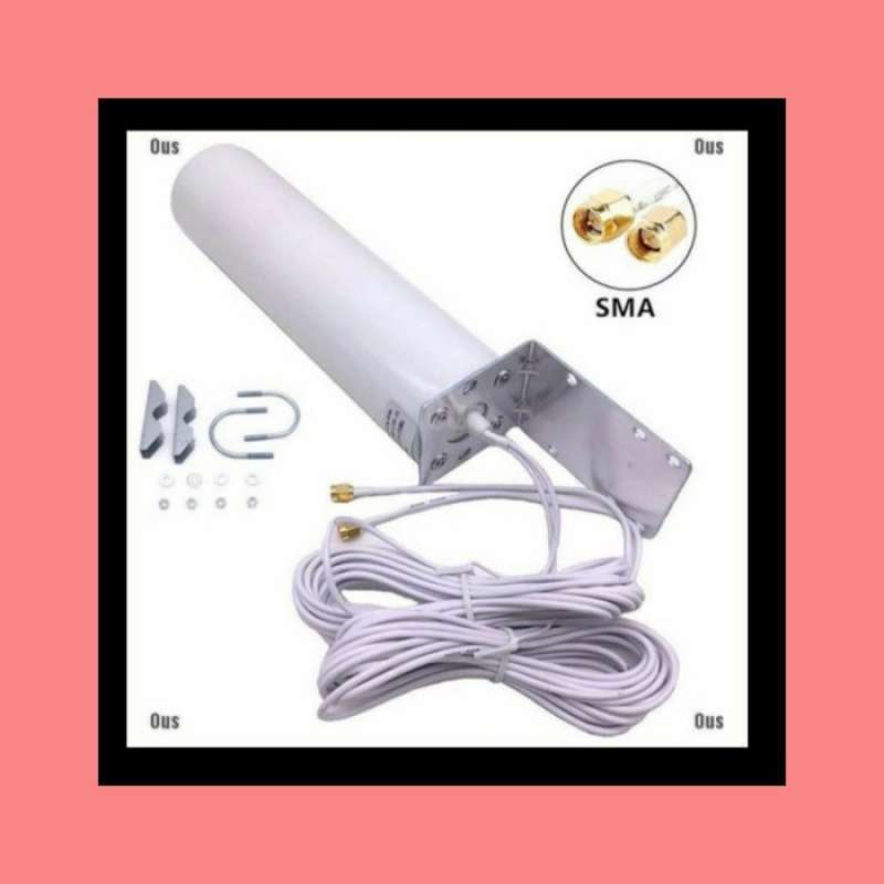 Promo Antena Modem 4g Lte Outdoor Plug - Sma Male/penguat Sinyal Diskon ...
