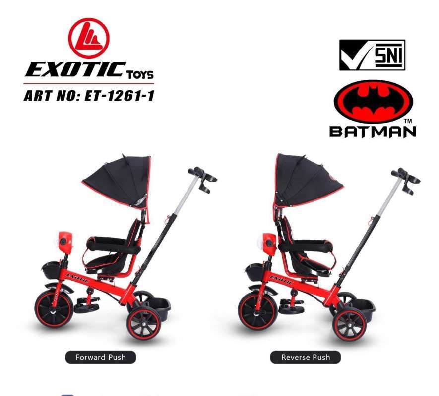 Jual Sepeda Roda Tiga Anak Exotic Et1261-1 Music & Light Kursi Putar ...