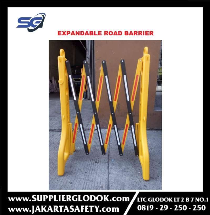 Jual Board Barrier Lipat Plastic Traffic Road Safety Expandable Di ...