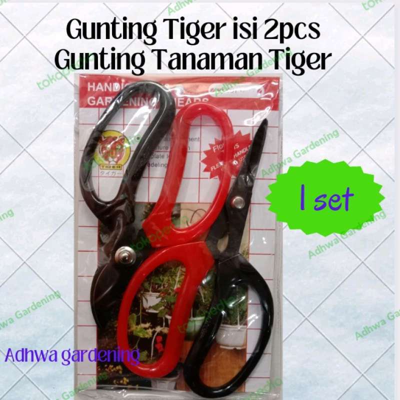 Promo Gunting Tiger Isi 2bh /Sepasang Gunting Tiger/Gunting Tanaman ...