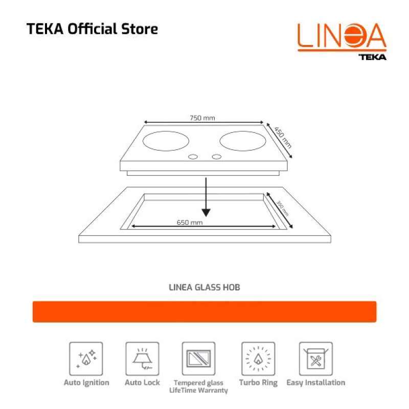 Promo Kompor Tanam Gas 2 Tungku Linea By Teka Gln 75 2g Diskon 44% Di ...
