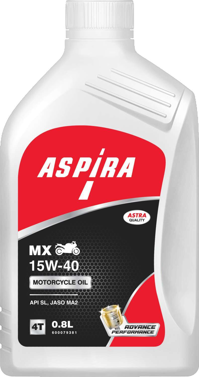 Promo Oli Motor Bebek Cub Non Matic 15W-40 Aspira Oil 0,8L Diskon 5% di ...