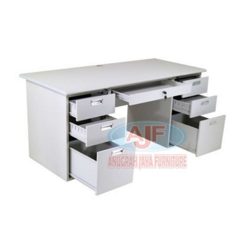 Promo Meja Kantor/Kerja Besi Steel Office Table Diskon 23% di Seller ...
