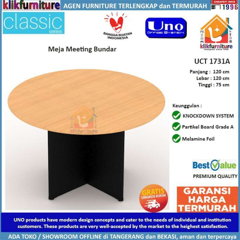 Promo Uct 1731a Uno Meja Rapat Meeting Bundar Diskon 23% Di Seller ...