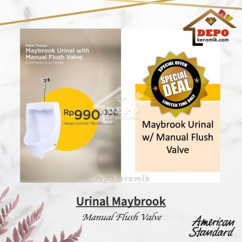 Jual American Standard Urinal Maybrook Ii Urinoir Di Seller Bendeta ...