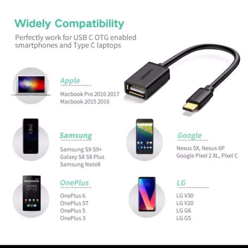Promo Ugreen Kabel Adapter Otg Usb C Original Ugreen Kabel Otg Type C 2 ...